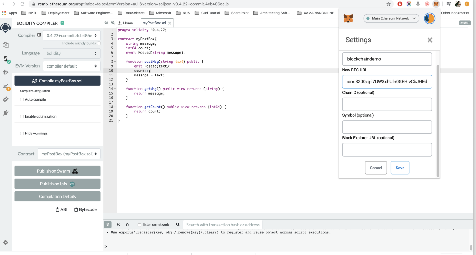 Deploy Smart Contract Using Metamask And Remix On Azure Blockchain As Service Blog