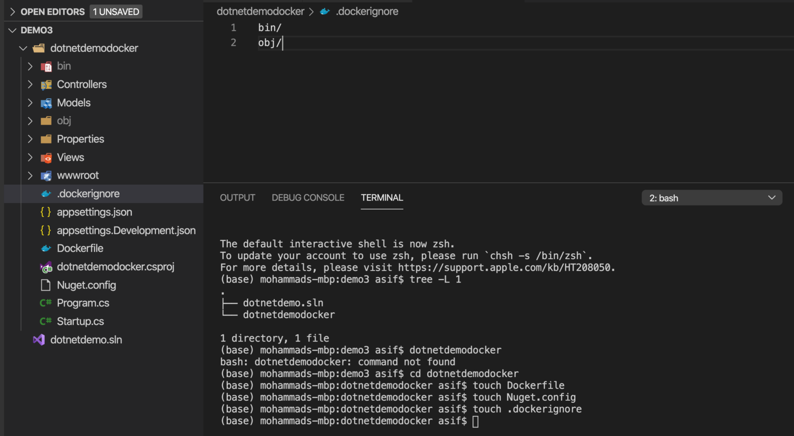 Containerise dot-net mvc app – BLOG