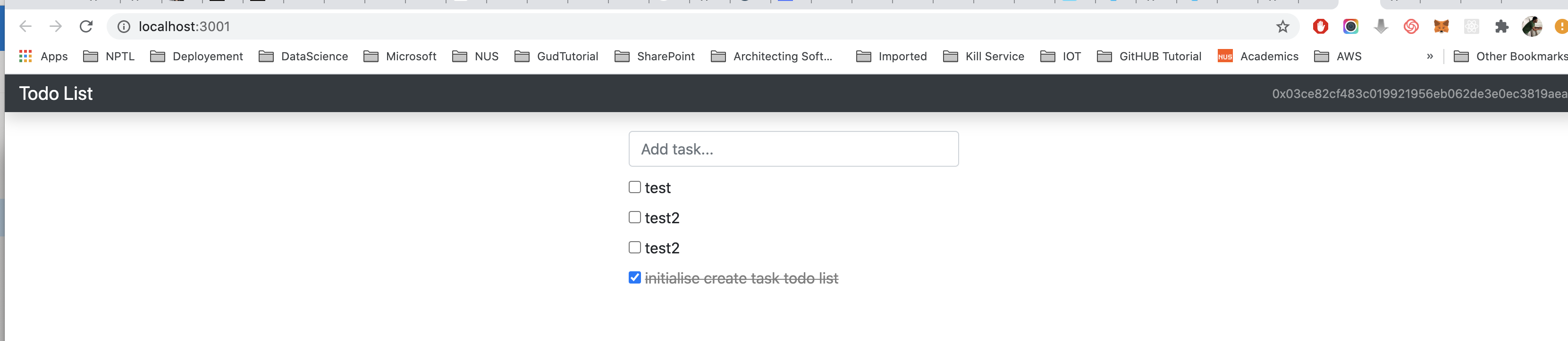 Blockchain React TodoList App Part-2 – BLOG