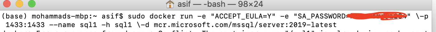 Connect MSSql Server on Mac with Azure Data Studio using Docker – BLOG