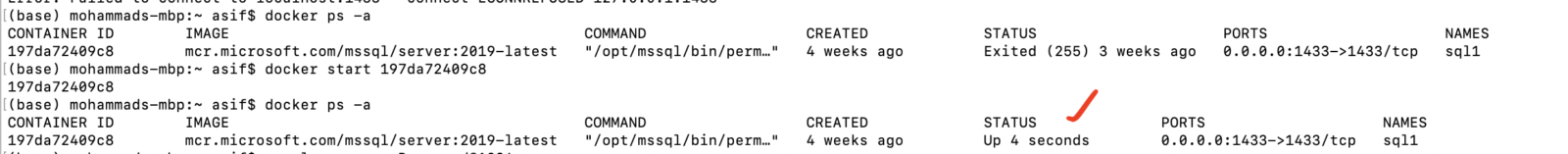Connect MSSql Server on Mac with Azure Data Studio using Docker – BLOG