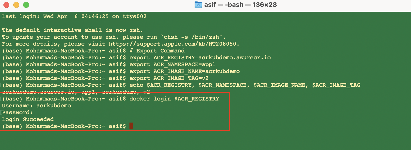 Build and push docker image to Azure Container Registry – BLOG