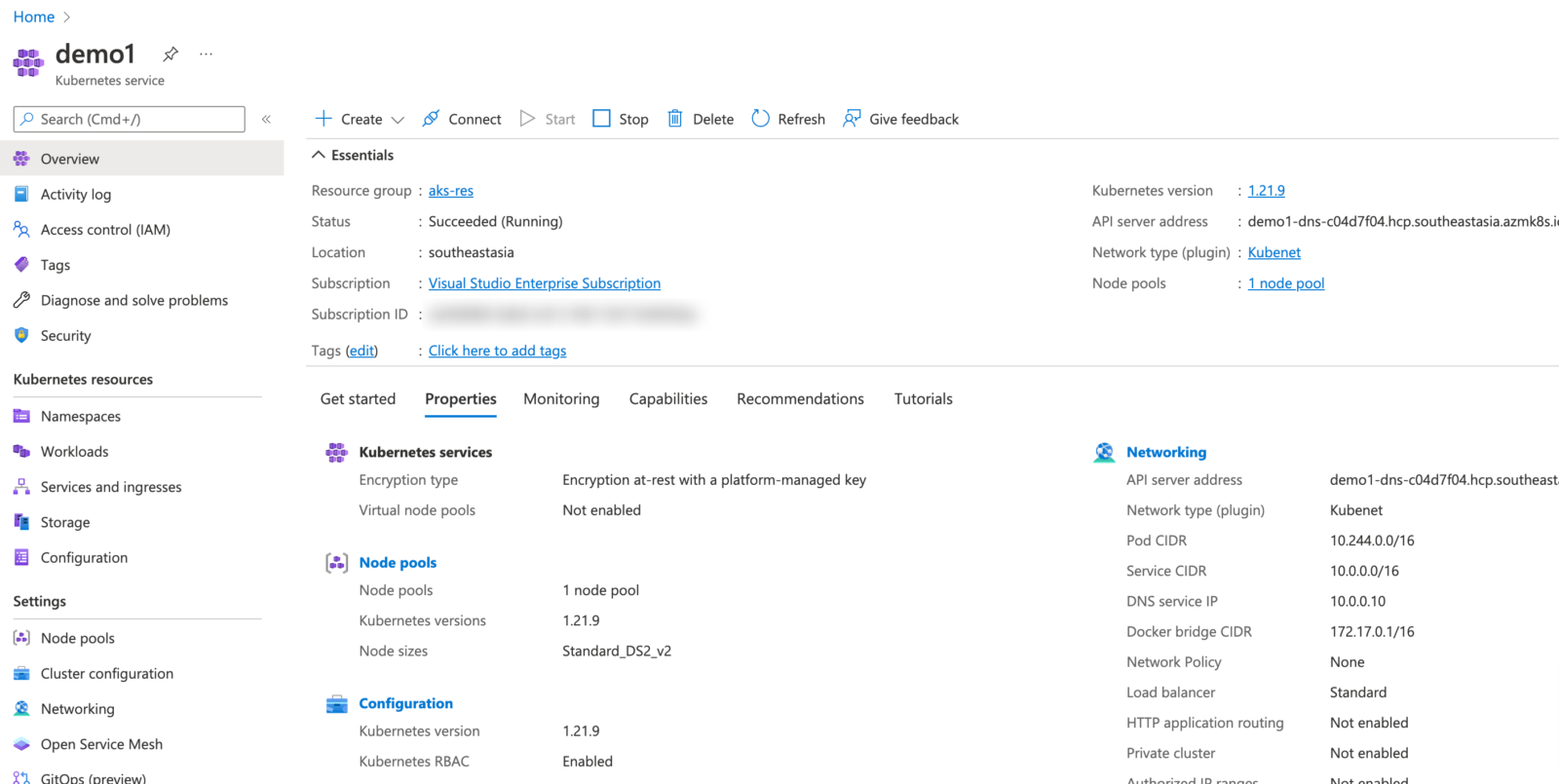 Create Azure AKS Cluster – BLOG