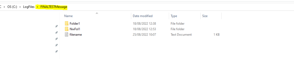 Get filenames inside subfolders – BLOG