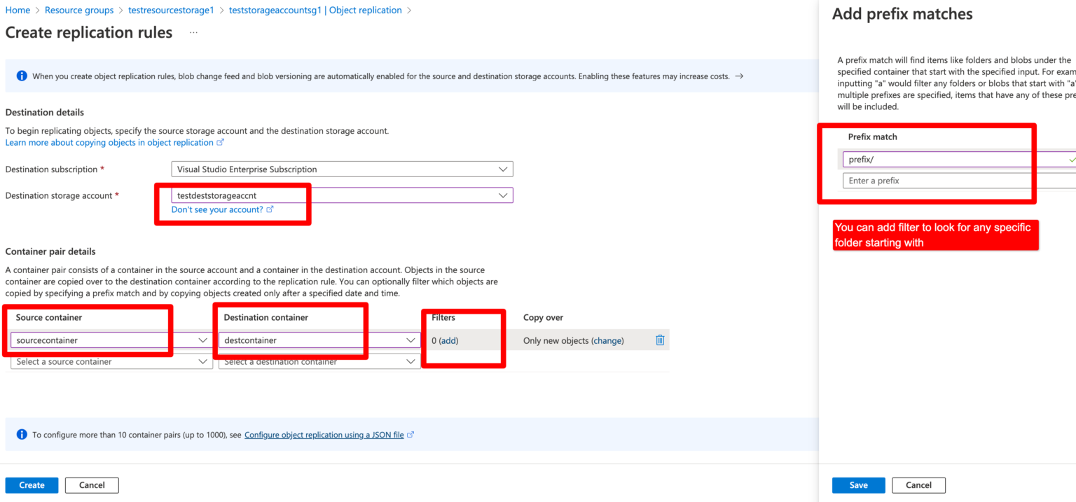 Configuring Blob Object Replication – BLOG