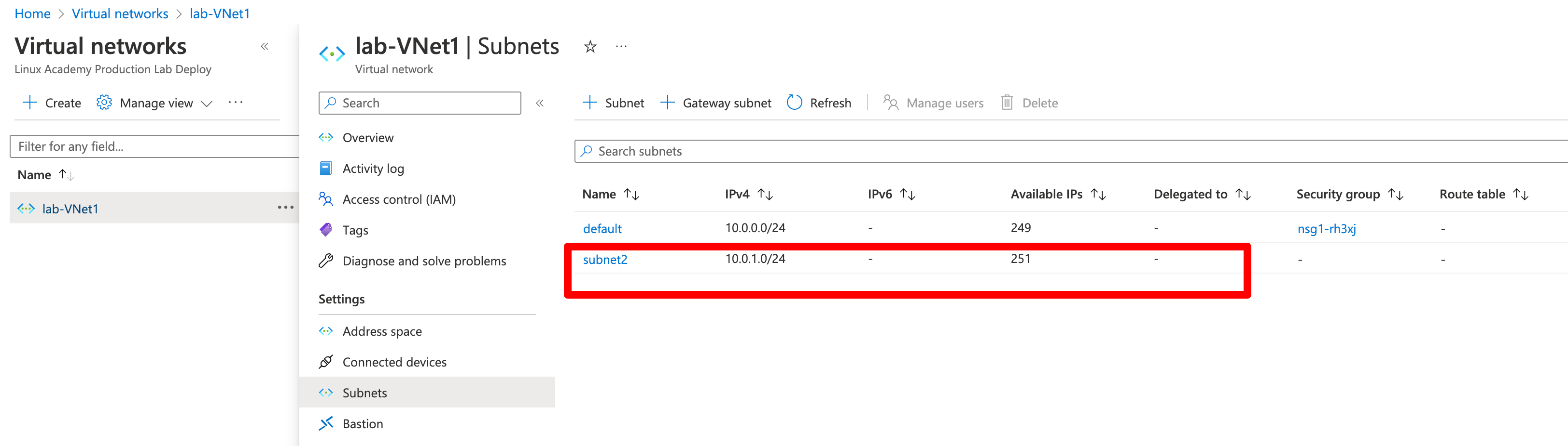 Block communication between Subnets in Azure – BLOG