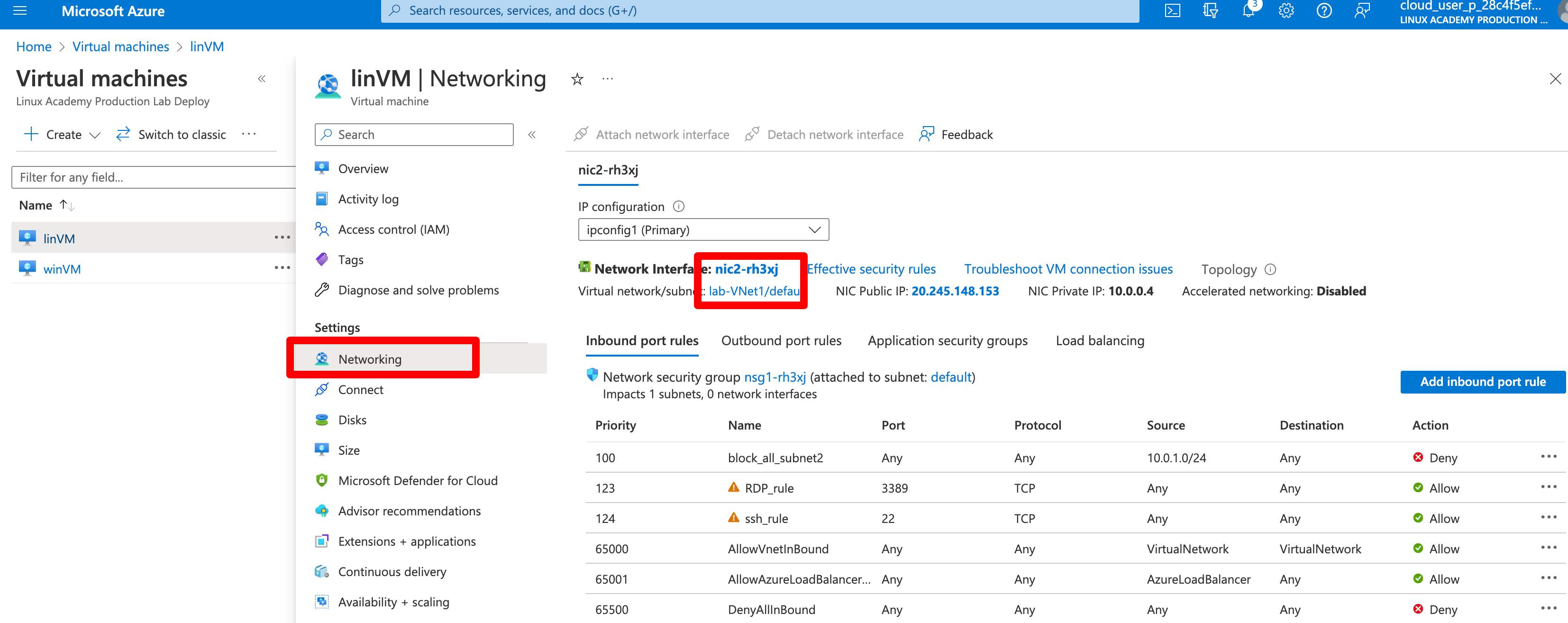 Block communication between Subnets in Azure – BLOG