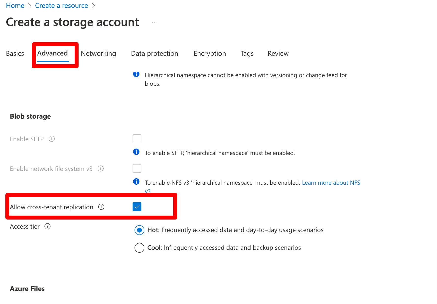 Configuring Blob Object Replication Blog 1062