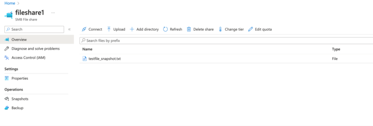 Create and Restore File Share Snapshots in Azure – BLOG
