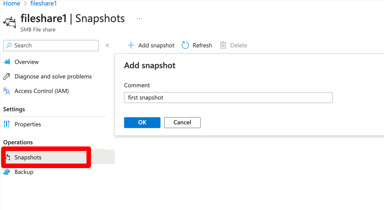 Create and Restore File Share Snapshots in Azure – BLOG