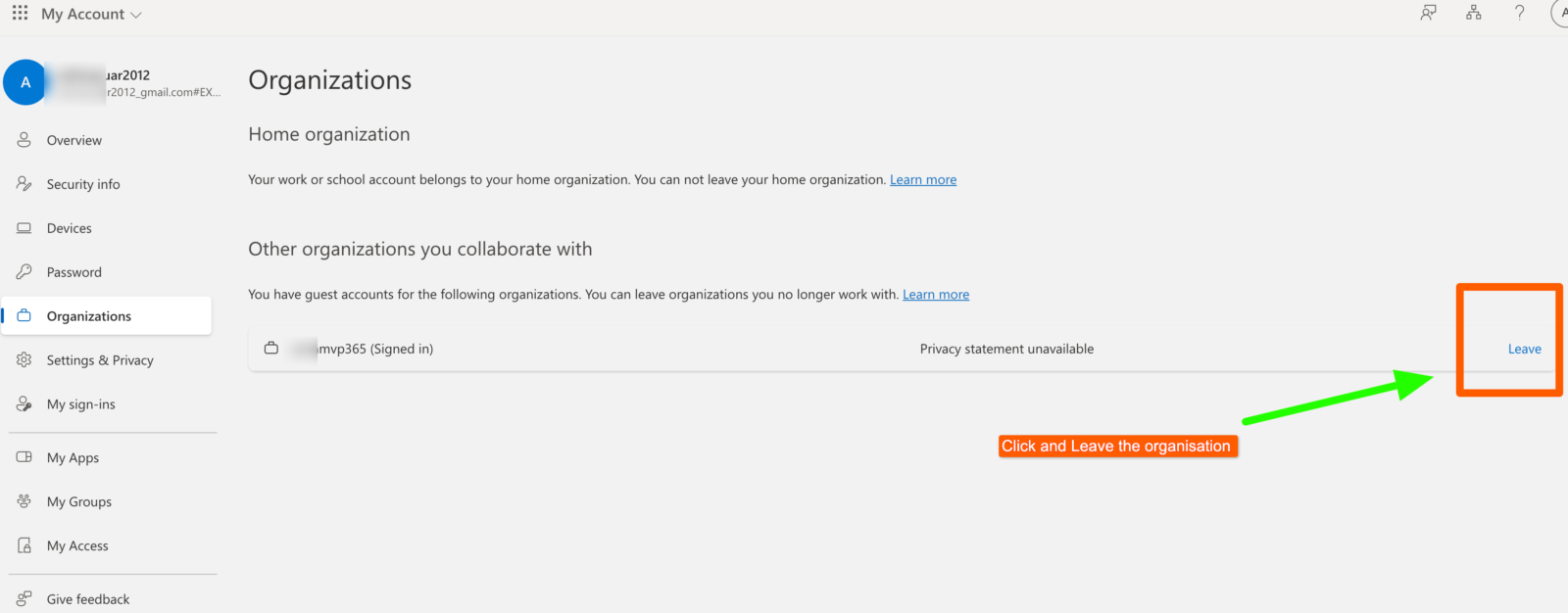 How to Permanently Remove Yourself from an External Azure Active Directory – BLOG