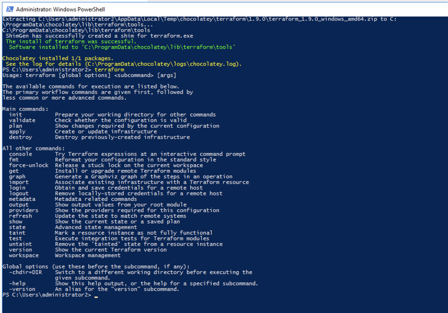 How to install Terraform using Chocolatey – BLOG